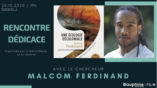 Première présentation du livre de Malcom Ferdinand | Institut de ...